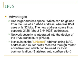 Comparison between ipv4 and ipv6 | PPT