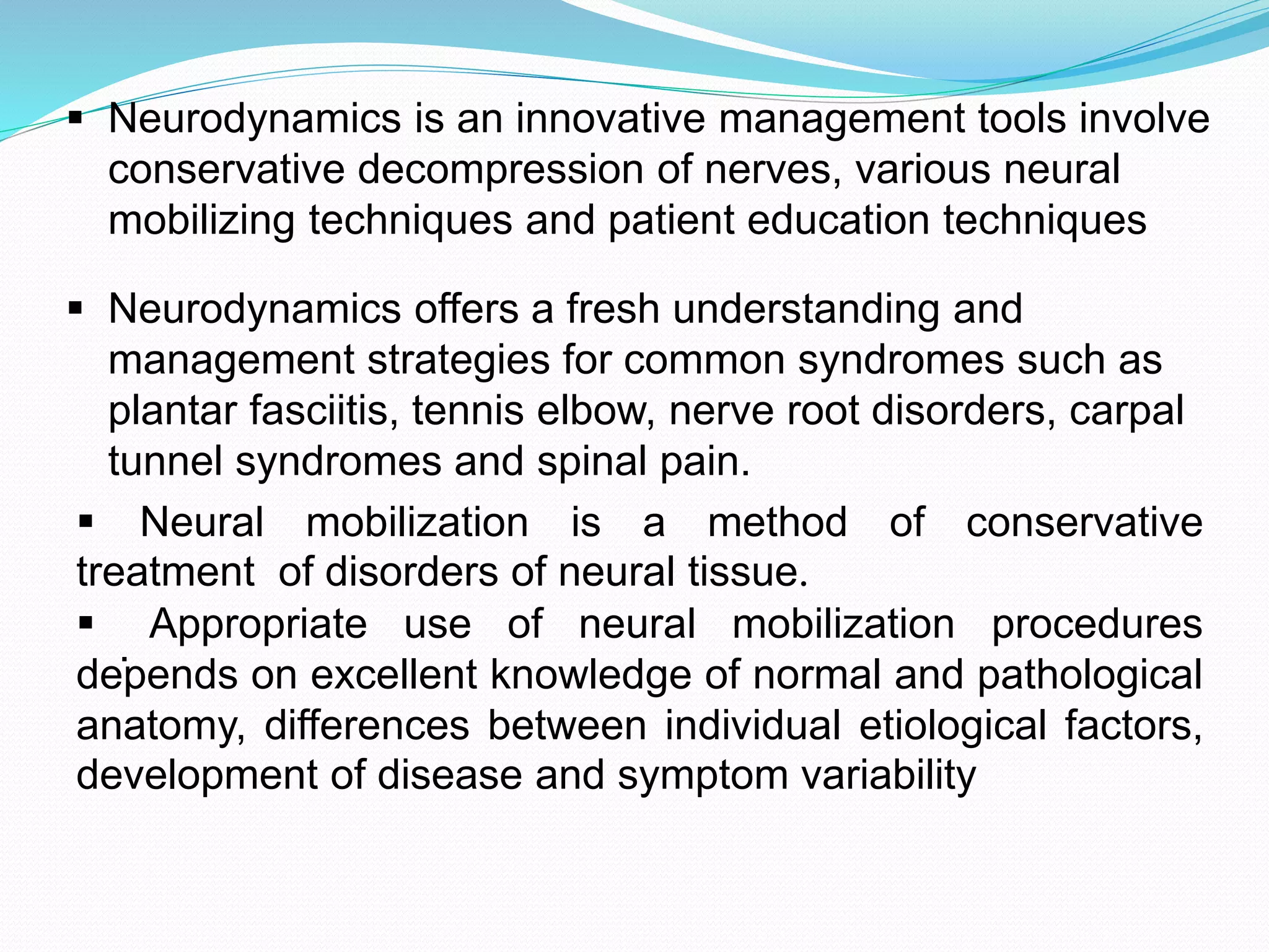 Comparison between mulligan bend leg raise technique and butler neural ...