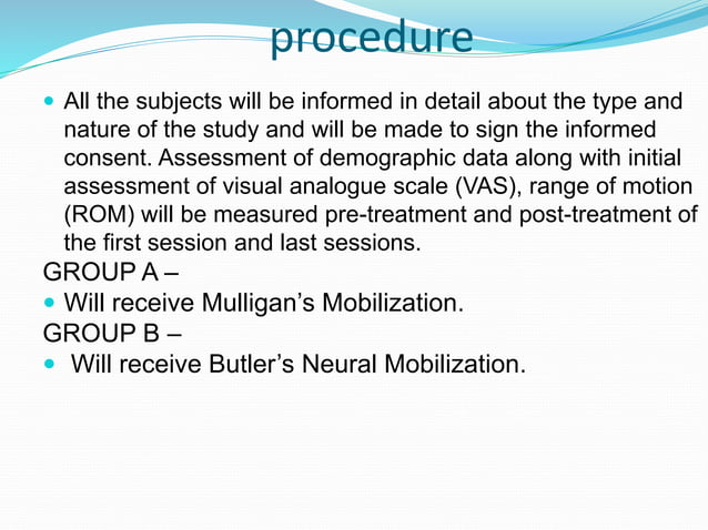 Comparison between mulligan bend leg raise technique and butler neural ...