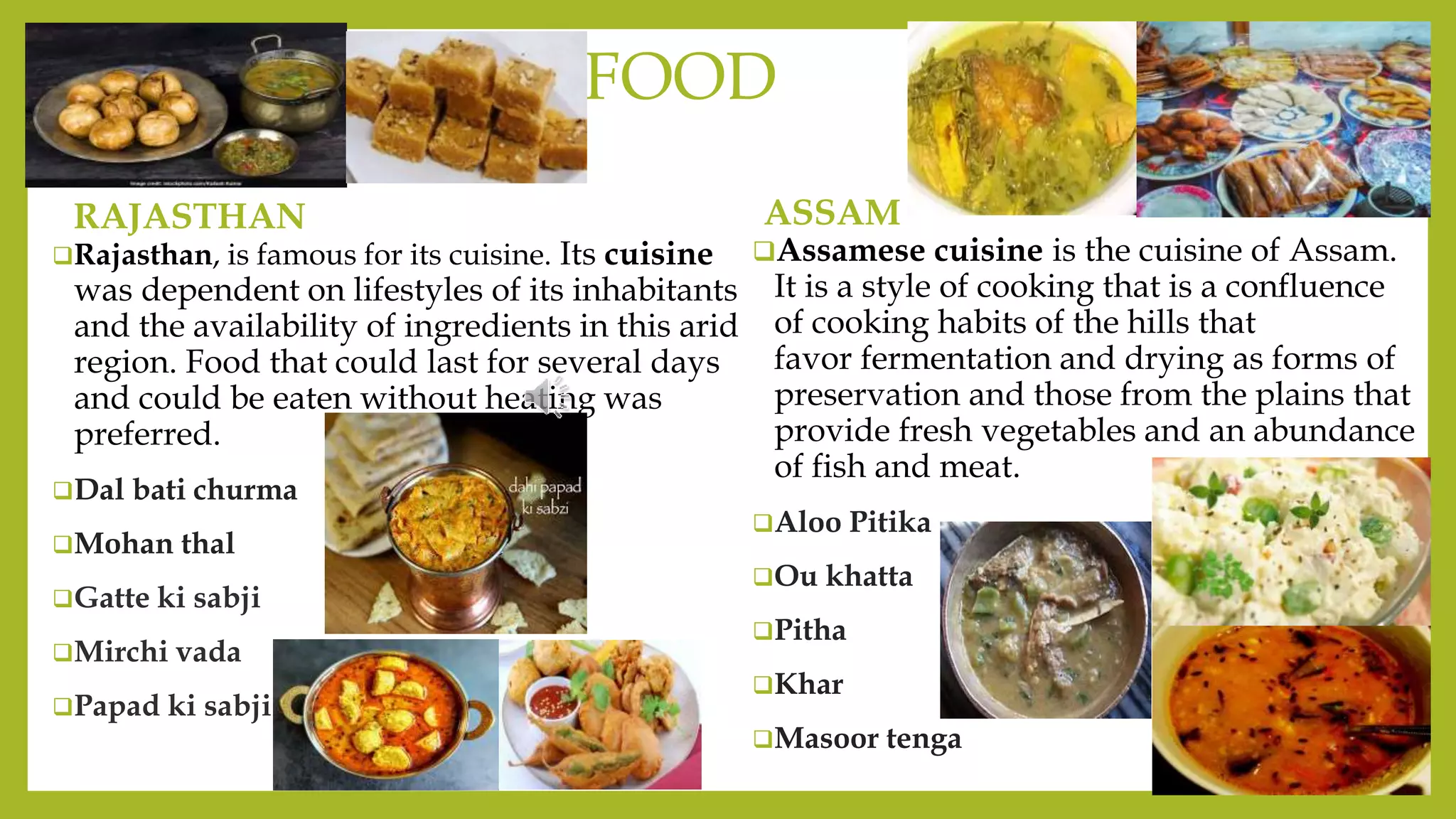 Comparison between rajasthan and assam BY Jaiditya Singh Shekhawat | PPTX