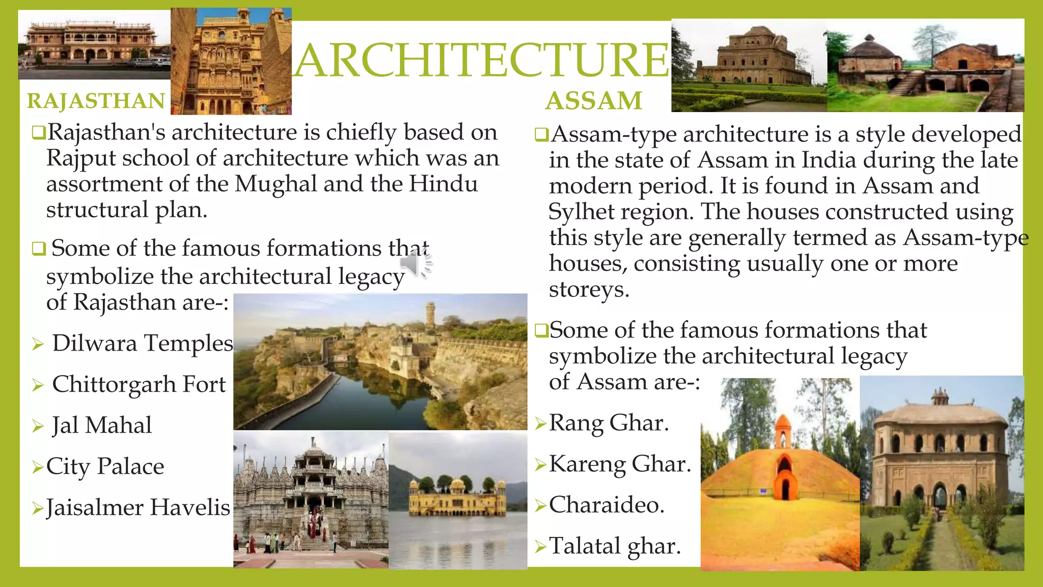 Comparison between rajasthan and assam BY Jaiditya Singh Shekhawat | PPTX