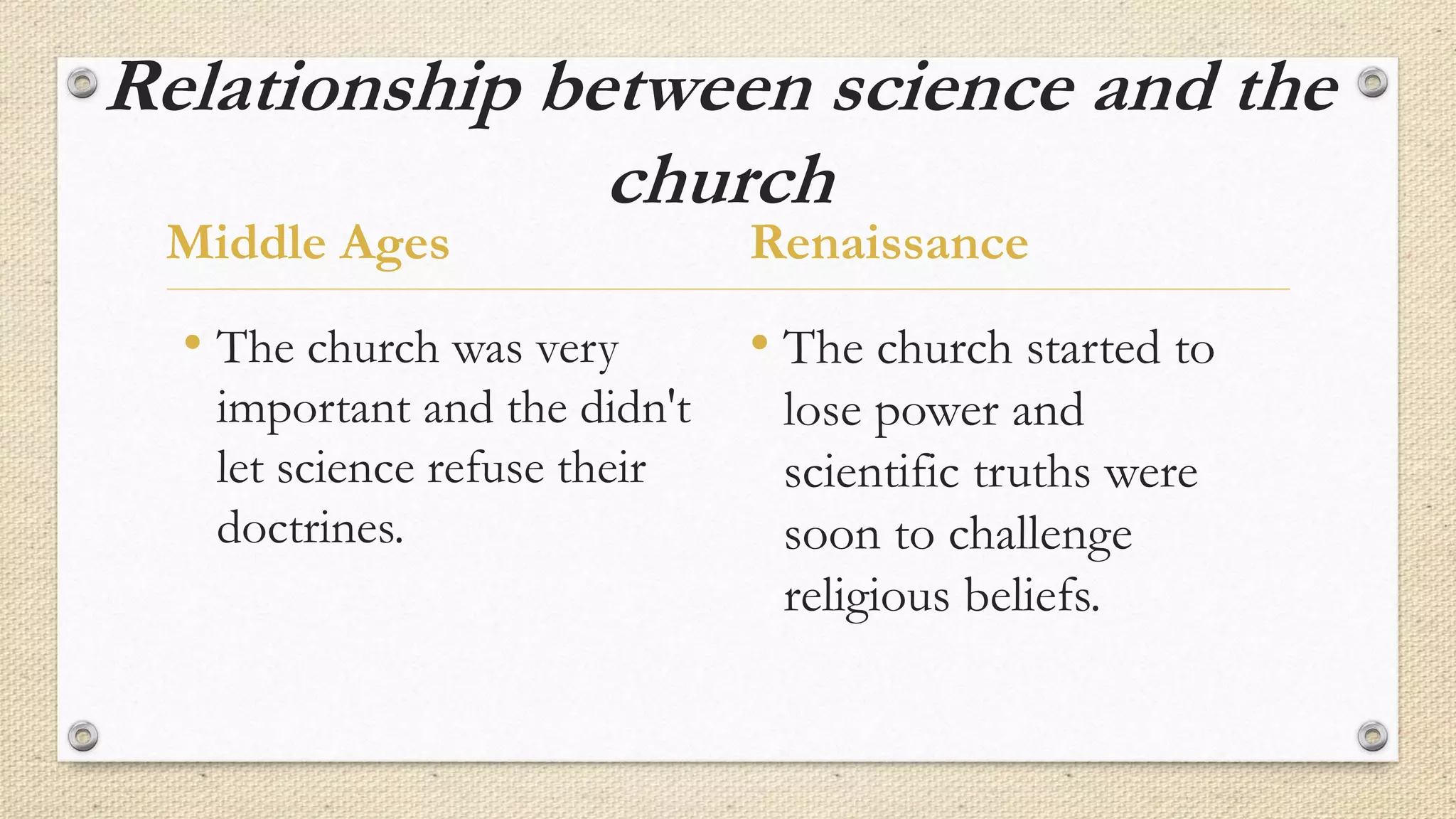 Comparison between Renaissance and Middle ages | PPTX