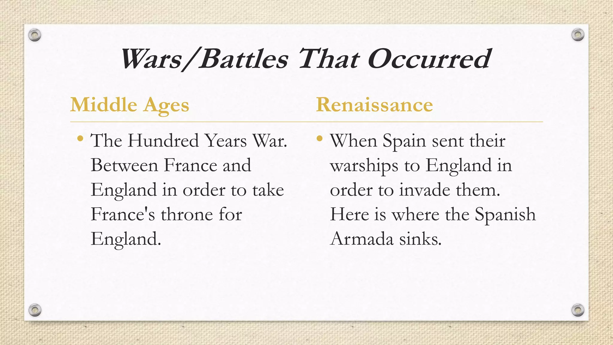 Comparison between Renaissance and Middle ages | PPTX