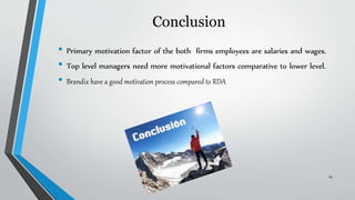 Motivational method Comparison between service and good sector. | PPTX