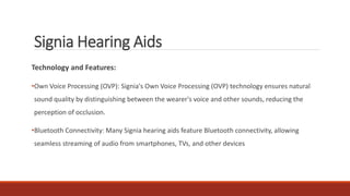 Comparison Between Signia and Phonak Hearing Aids | PPTX