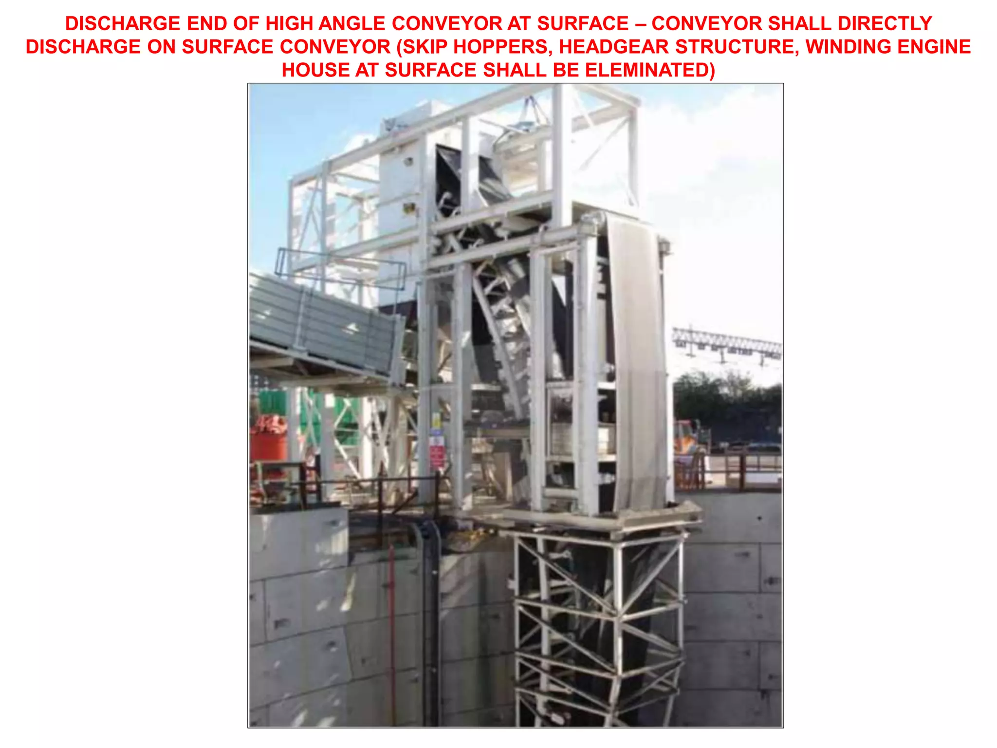 Comparison between skip winding and high angle conveyor for vertical ...