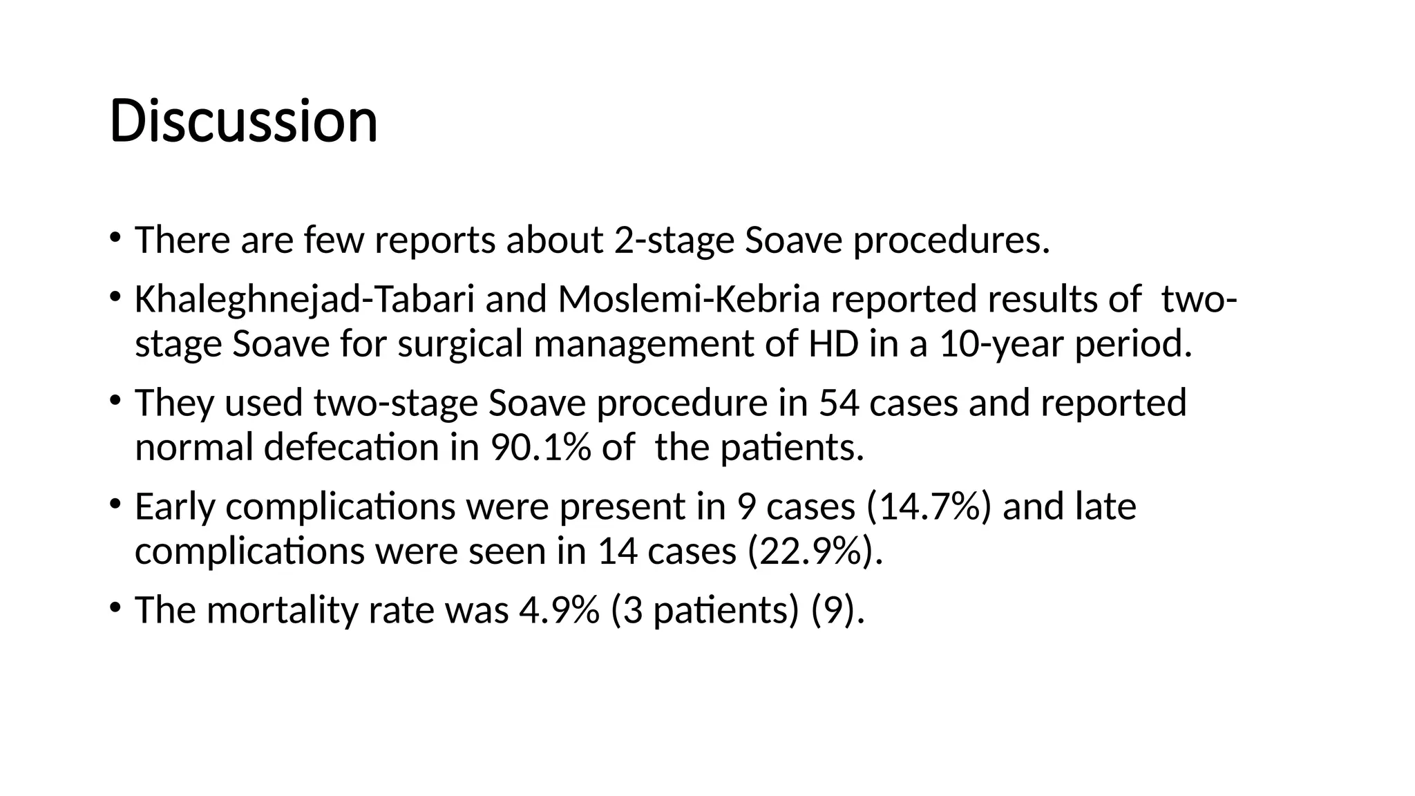 Comparison Between Swenson and Soave Pull-Through in Hirschprung ...