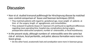Comparison Between Swenson and Soave Pull-Through in Hirschprung ...