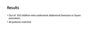 Comparison Between Swenson and Soave Pull-Through in Hirschprung ...
