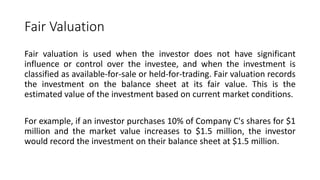Comparison between the Cost Method, Equity Method, and Fair Valuation.pptx