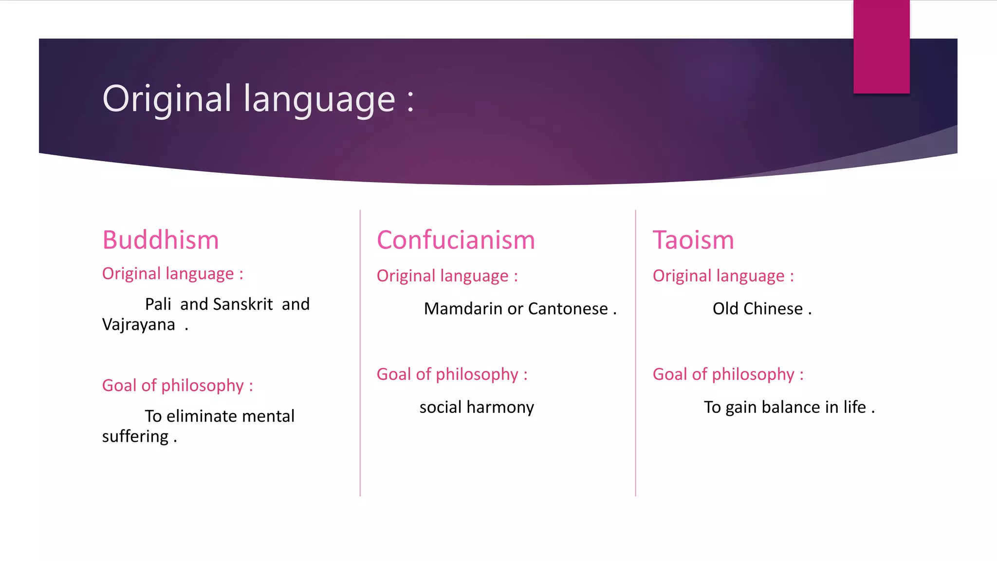 Comparison bt buddhism confucianism & taoism | PPTX