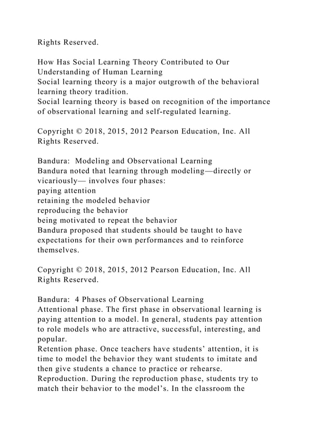 Comparison Charts for Social and Behavioral LearningAssignment I.docx