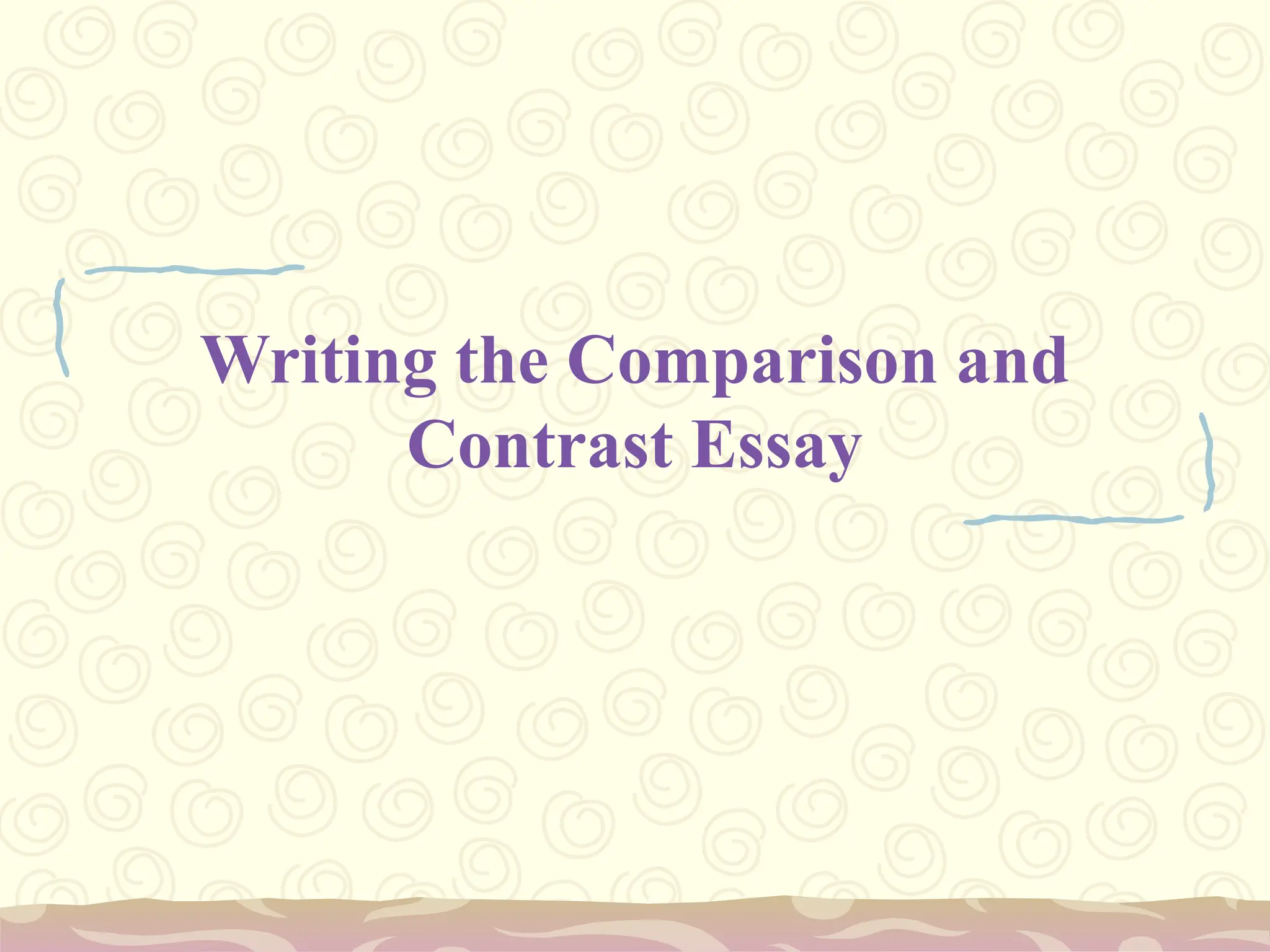 ComparisonContrast Writing Academic Writing | PPT