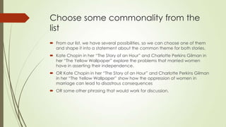 Writing a Comparison contrast literary analysis | PPTX