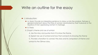 Writing a Comparison contrast literary analysis | PPTX