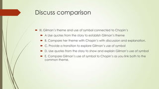 Writing a Comparison contrast literary analysis | PPTX