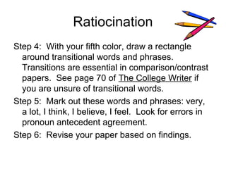 Comparison & contrast editing | PPT