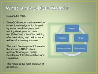 Comparison and Contrast of ADDIE and Dick and Carey Models | PPTX