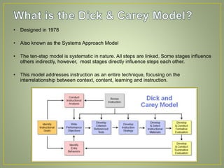 Comparison and Contrast of ADDIE and Dick and Carey Models | PPTX