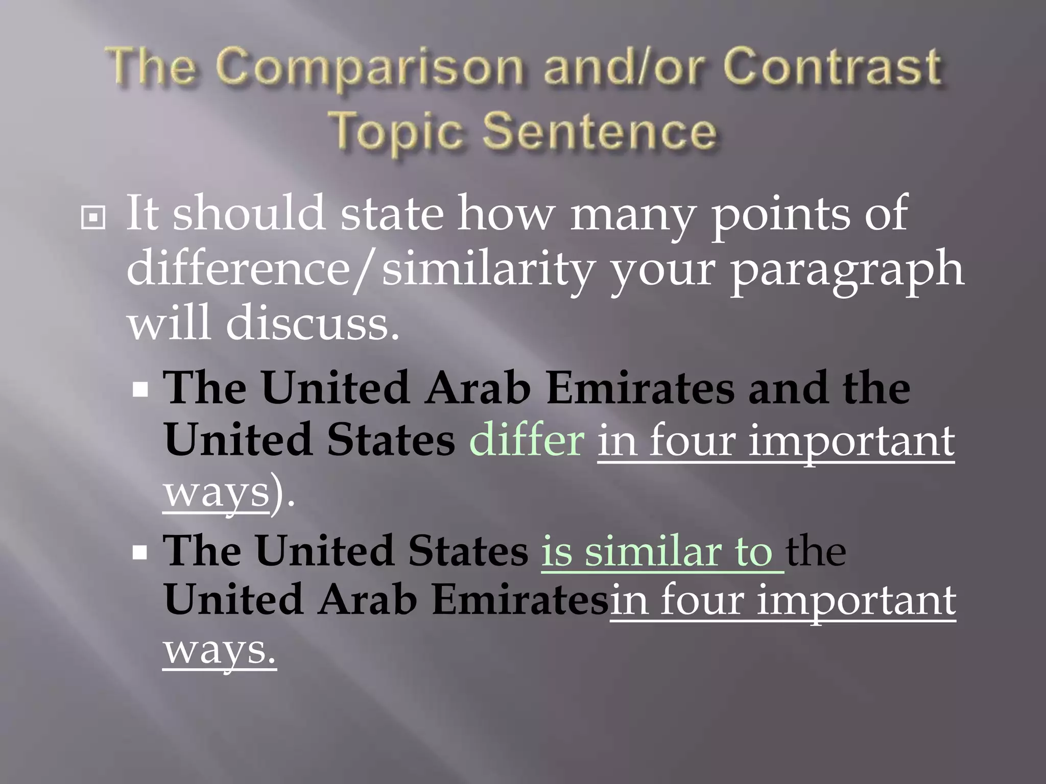 Comparison contrast paragraph ver2 | PPT