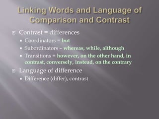 Comparison contrast paragraph ver2 | PPTX