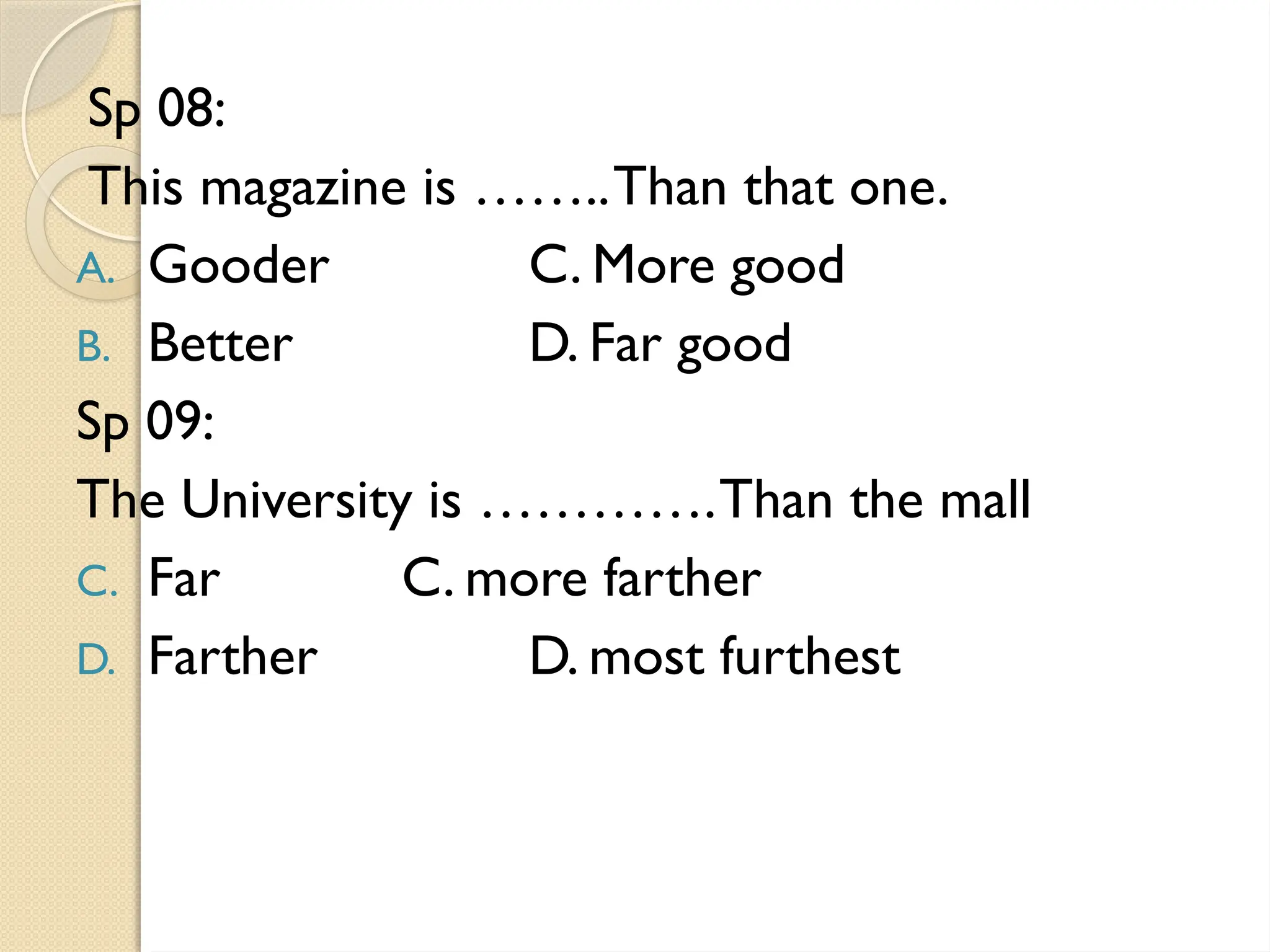 COMPARISON DEGREE and Types of comparison in English Grammar | PPT