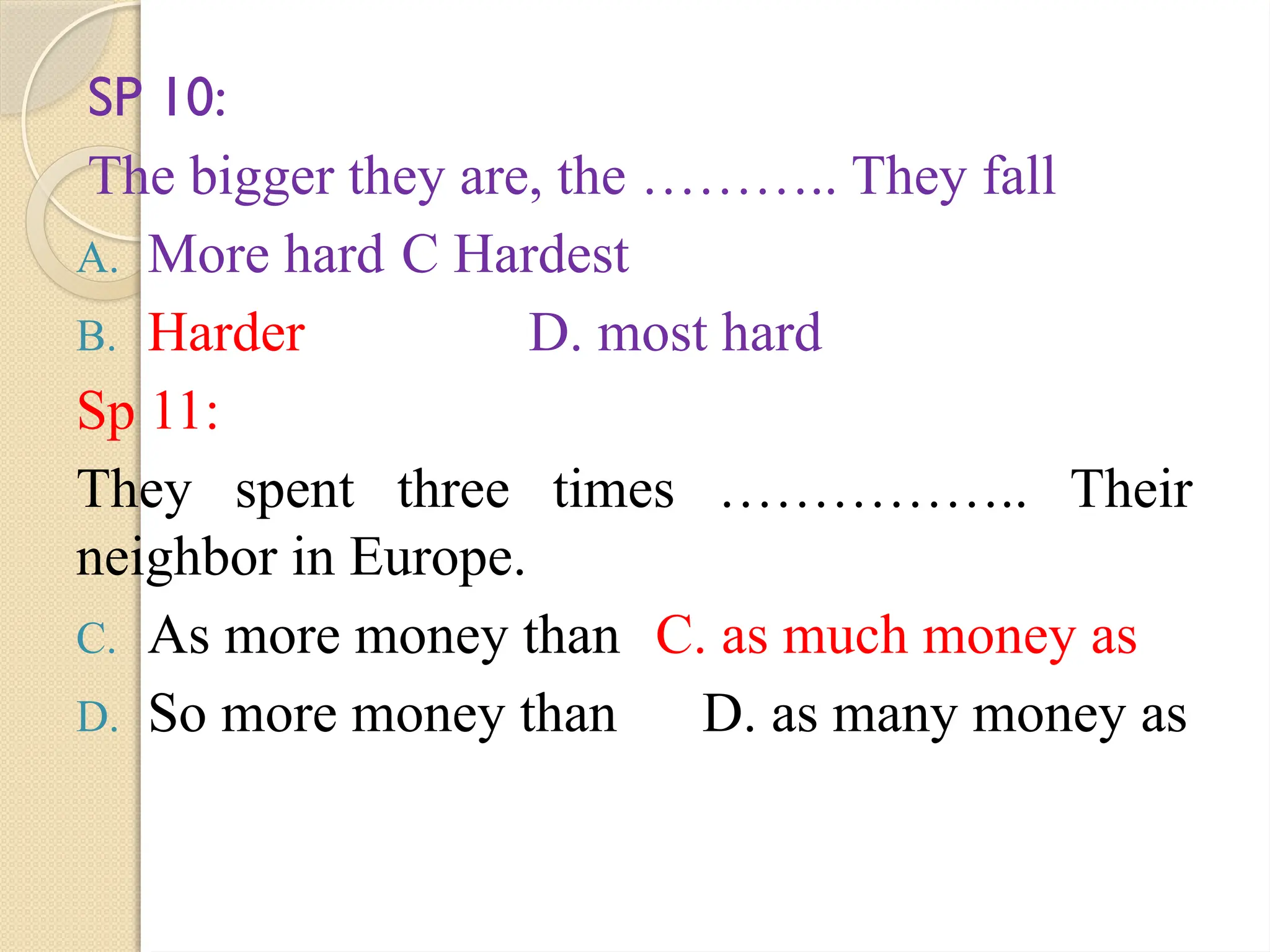 COMPARISON DEGREE and Types of comparison in English Grammar | PPTX