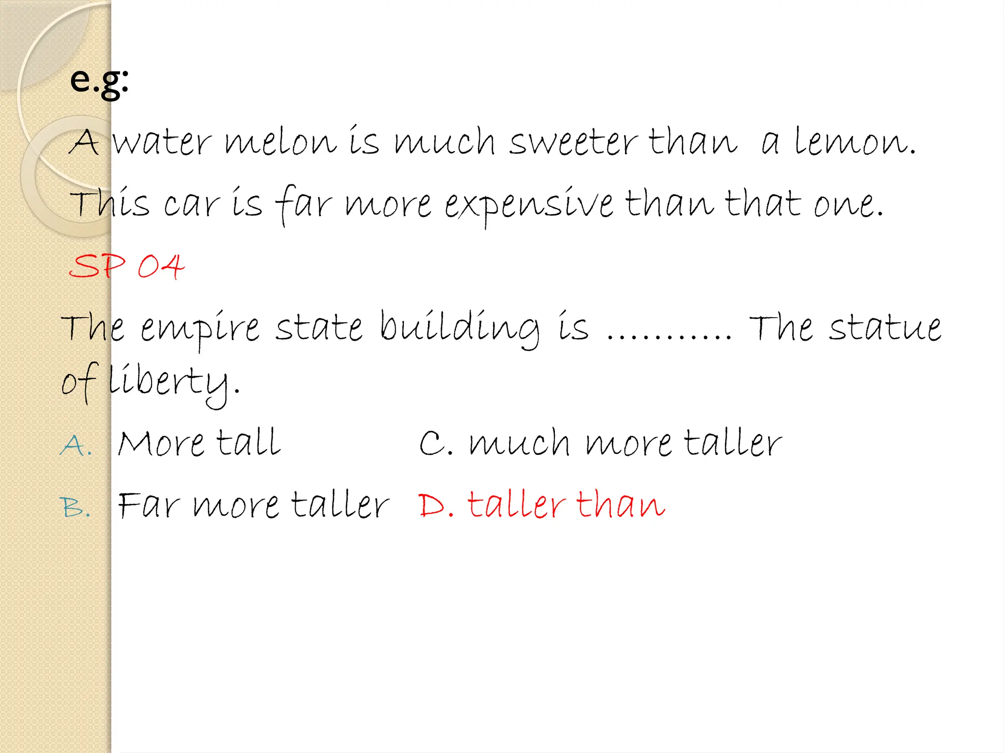 COMPARISON DEGREE and Types of comparison in English Grammar | PPTX