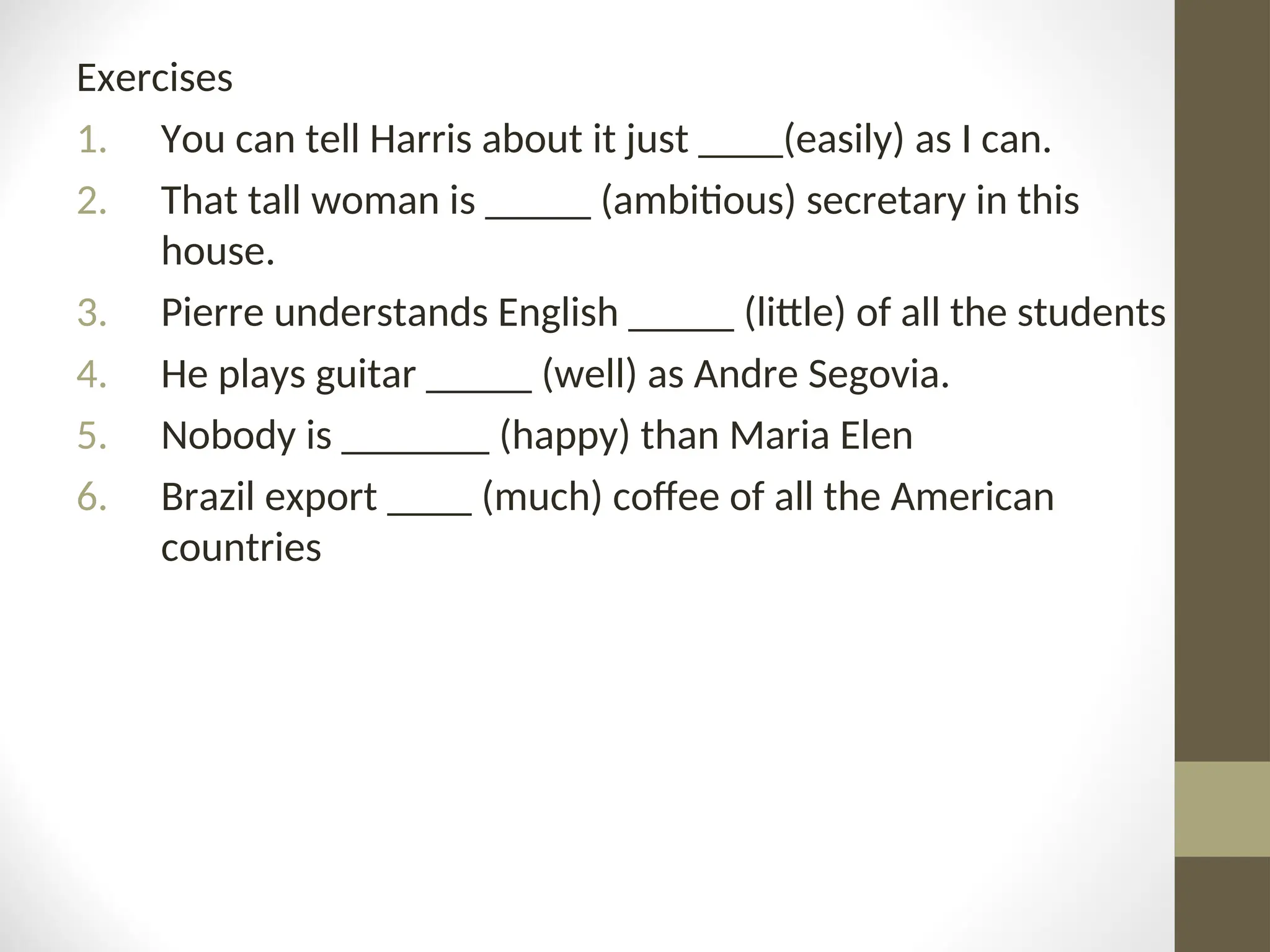 POSIITIVE, COMPARATIVE AND SUPERLATIVE DEGREE.ppt