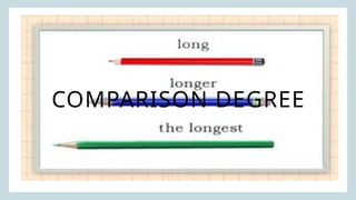 IDENTIFY THE COMPARISON DEGREE IN DAILY LIFE | PPTX