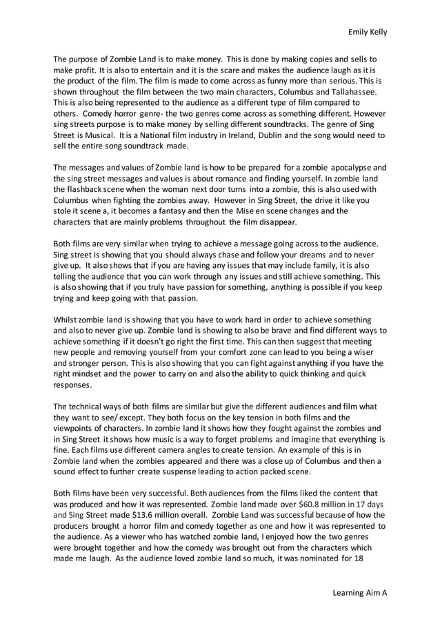 Comparison Essay - Learning Aim A | PDF