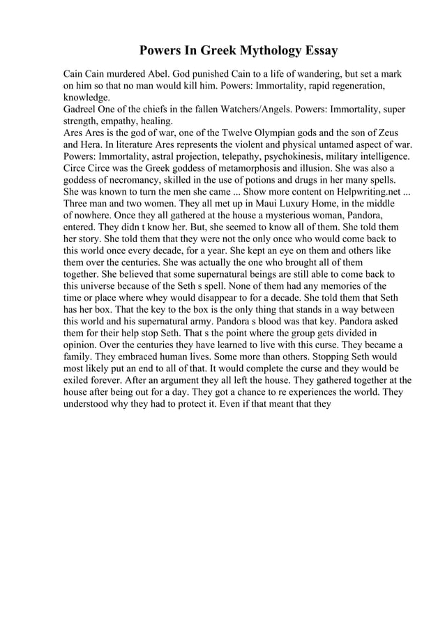 Comparison Essay Outline | PDF