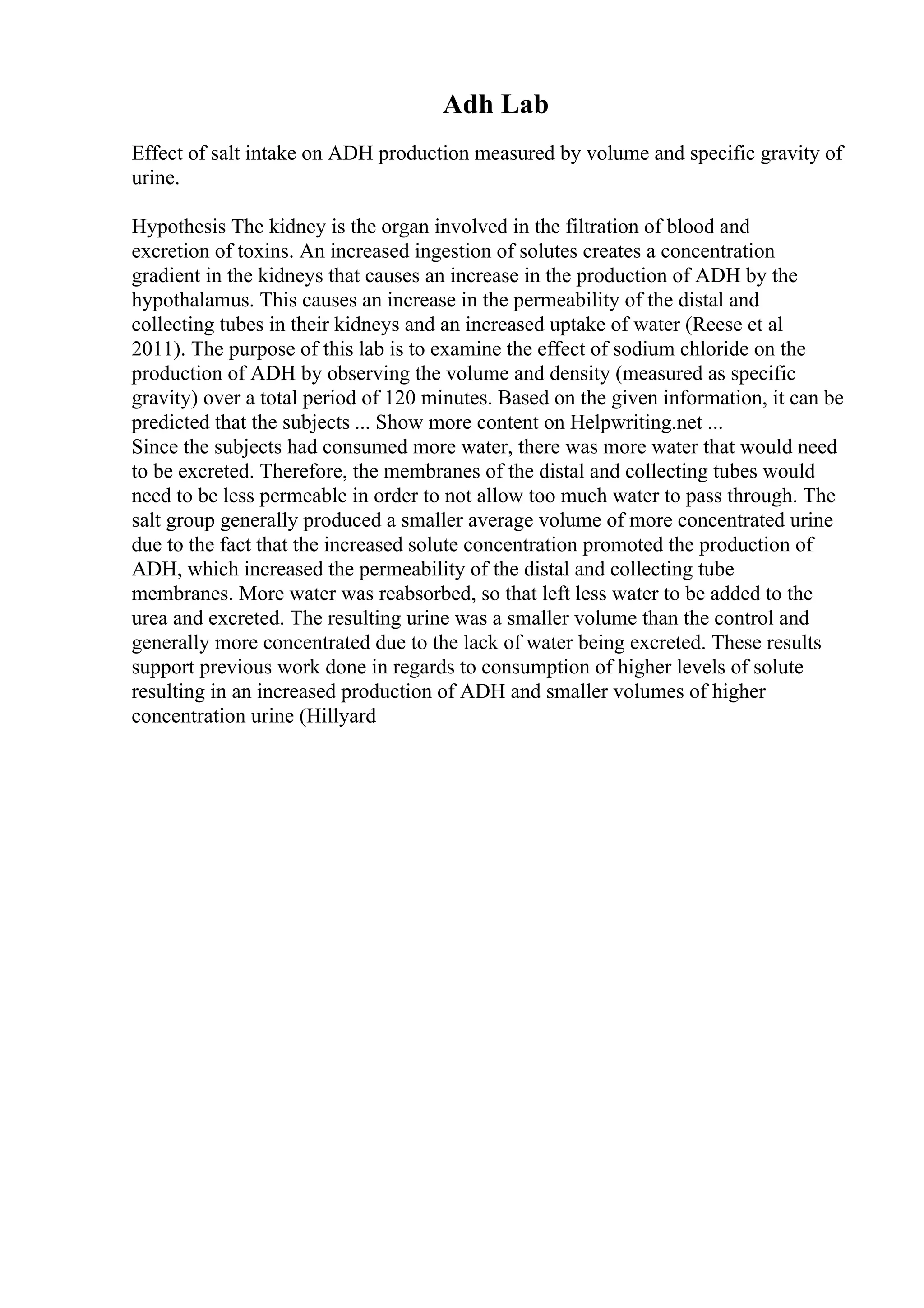 Comparison Essay Outline Example | PDF