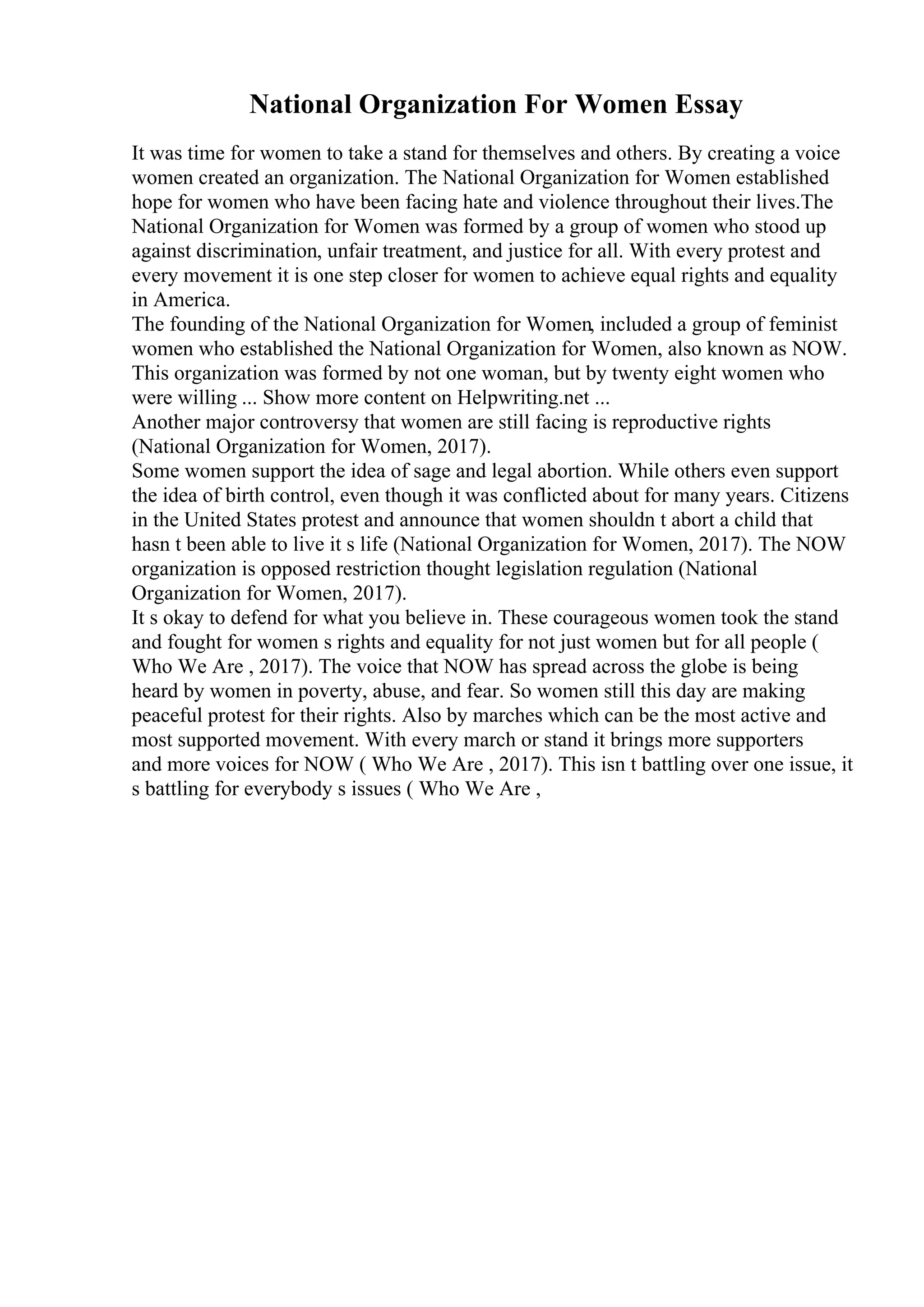 Comparison Essay Outline Example | PDF