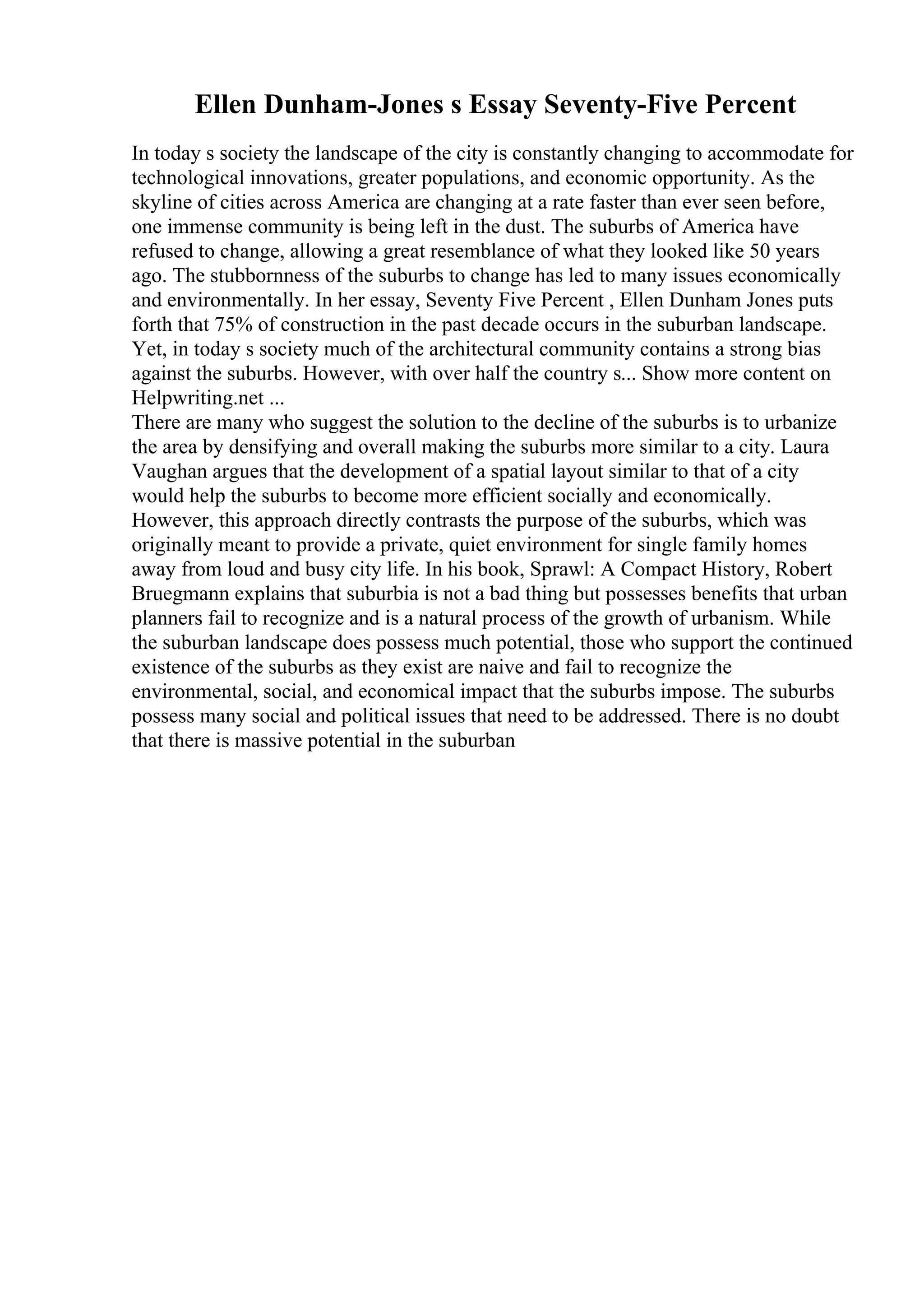 Comparison Essay Outline Example | PDF