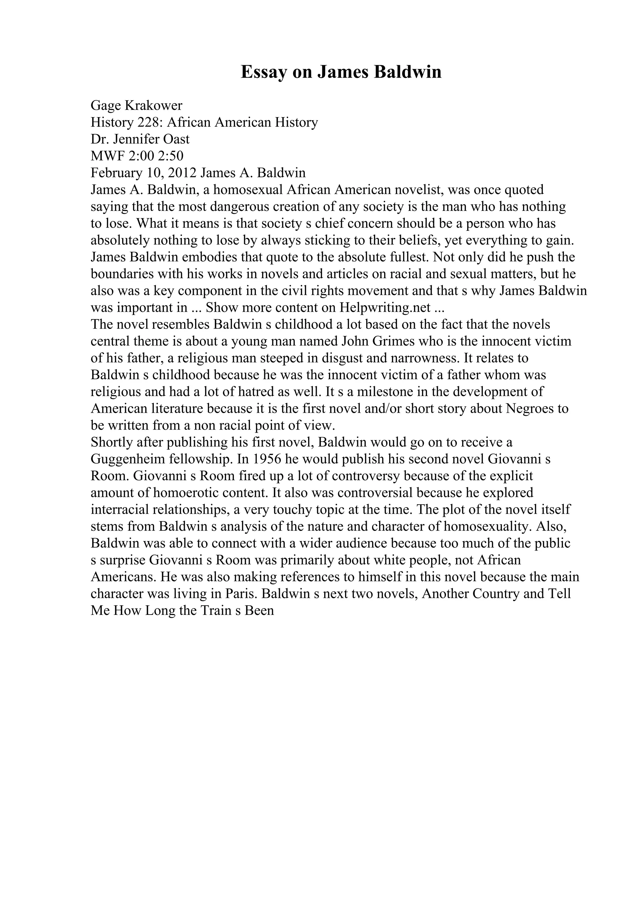 Comparison Essay Outline Example | PDF