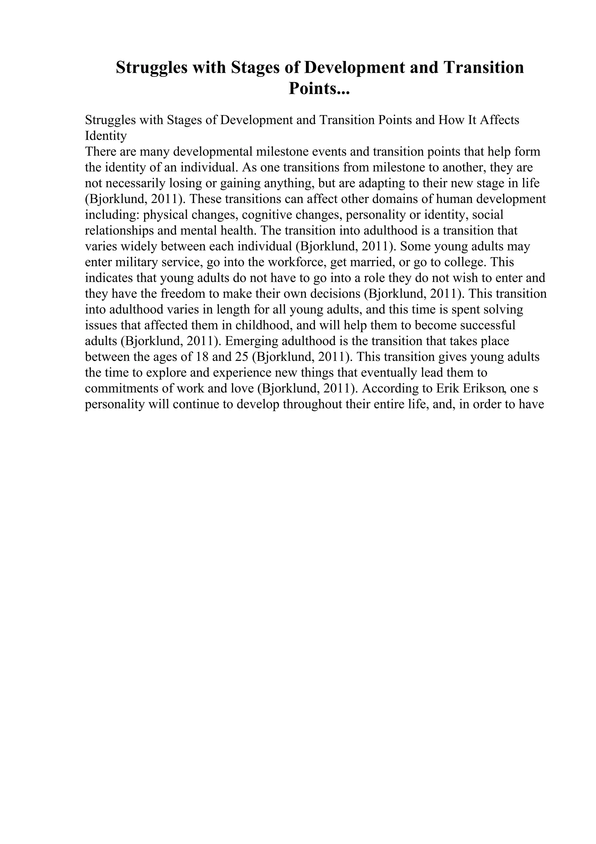 Comparison Essay Outline Example | PDF