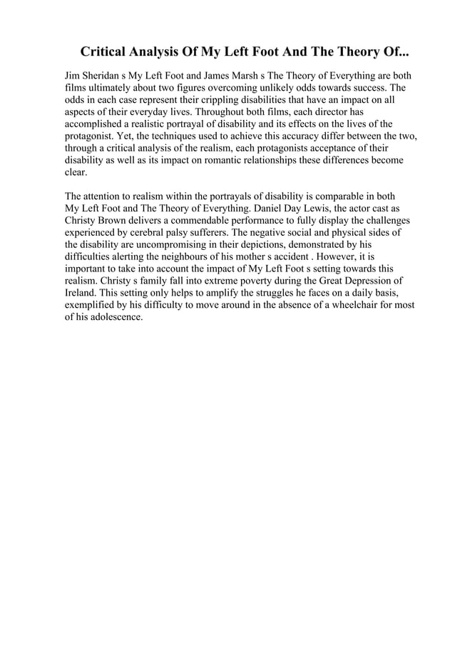 Comparison Essay Outline Example | PDF