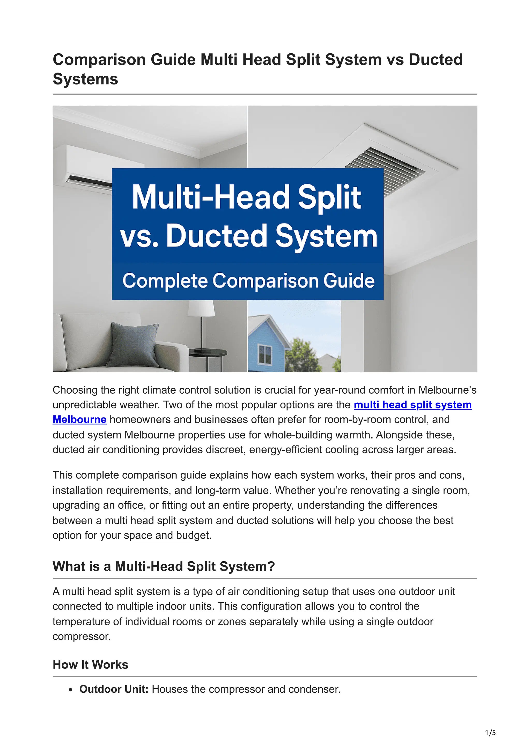 Comparison Guide Multi Head Split System vs Ducted Systems.pdf