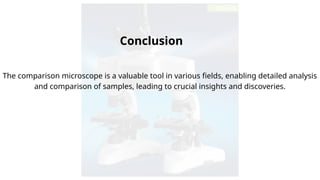 Comparison Microscope its principle , history and development ppt | PPT