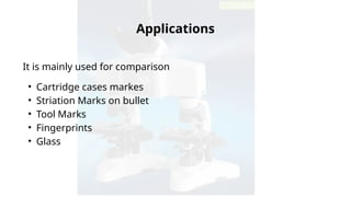 Comparison Microscope its principle , history and development ppt | PPTX