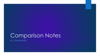 Comparison notes | PPTX