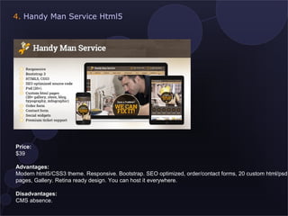 Comparison of 10 handyman service website templates | PPT