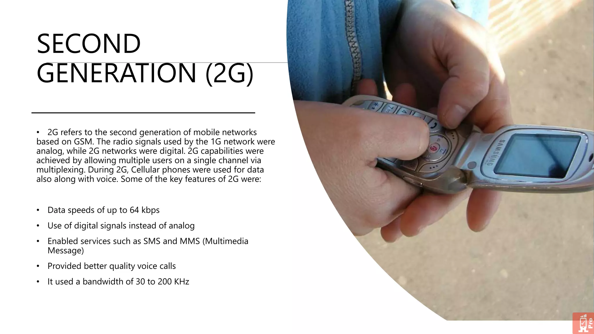 Comparison of 2g 3g 4g and 5g networks | PPTX
