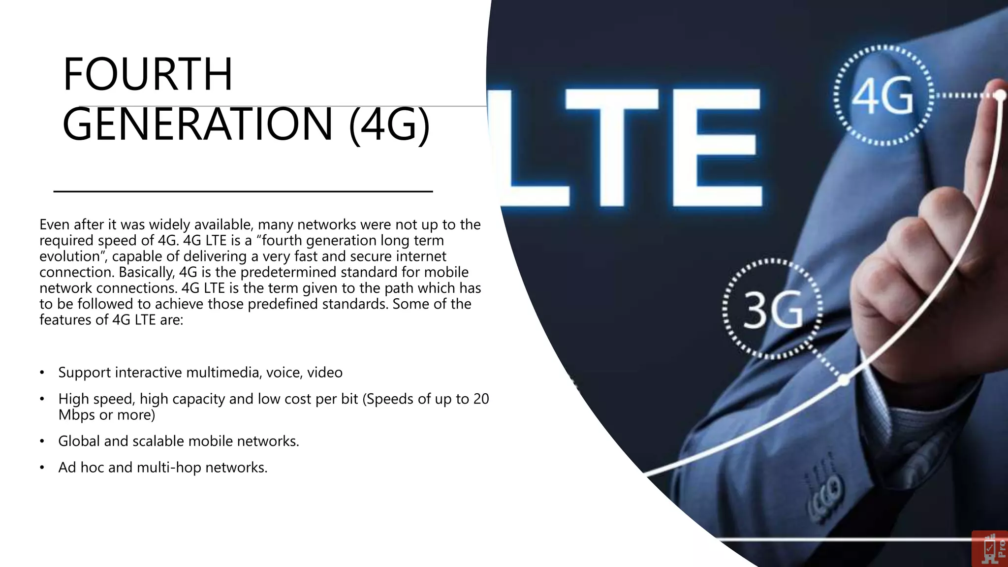 Comparison of 2g 3g 4g and 5g networks | PPTX