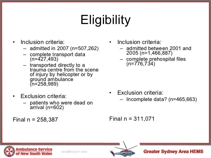 Comparison of 2 ntdb studies