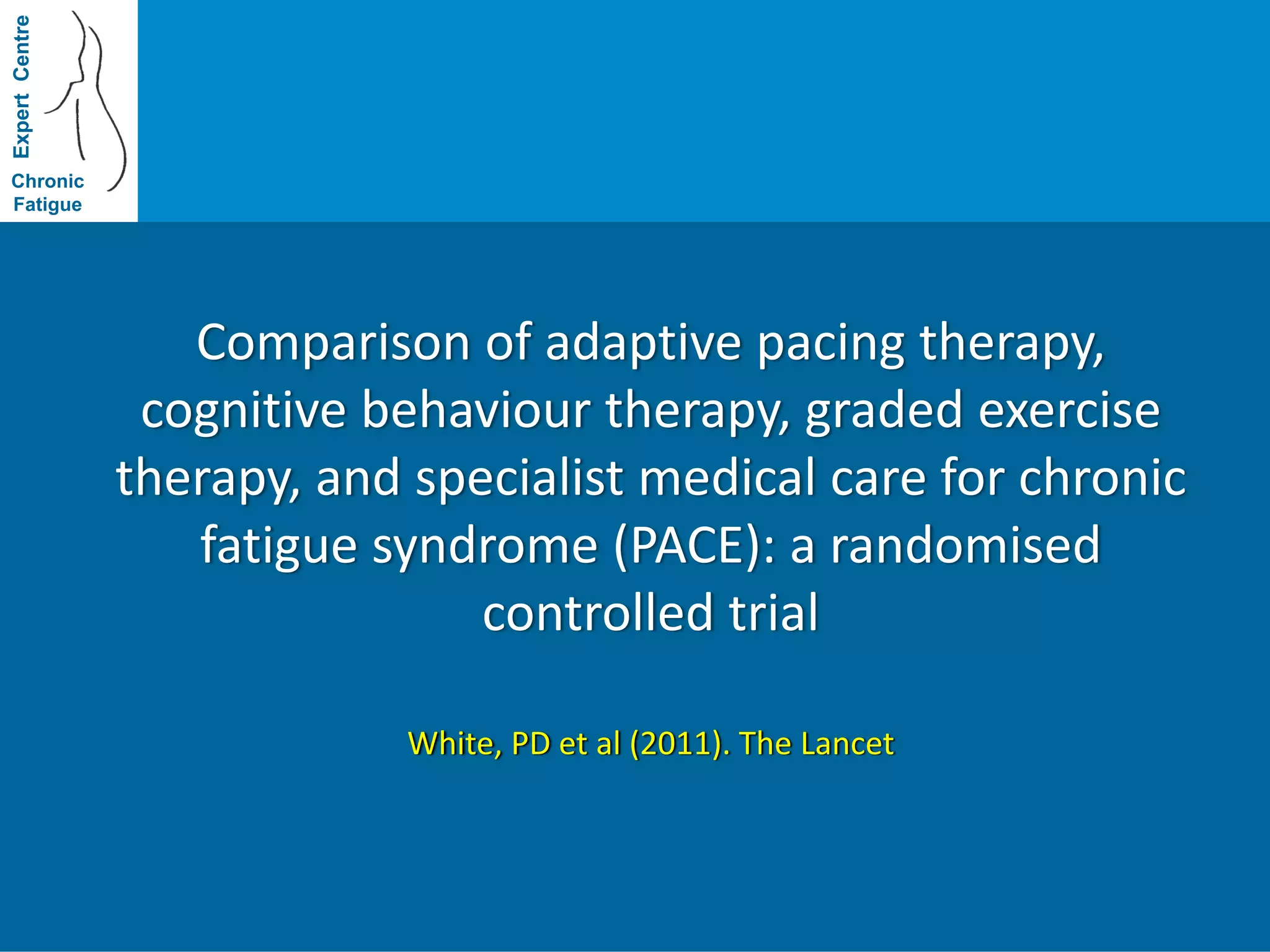 Comparison of adaptive pacing therapy, cognitive behaviourtherapy ...