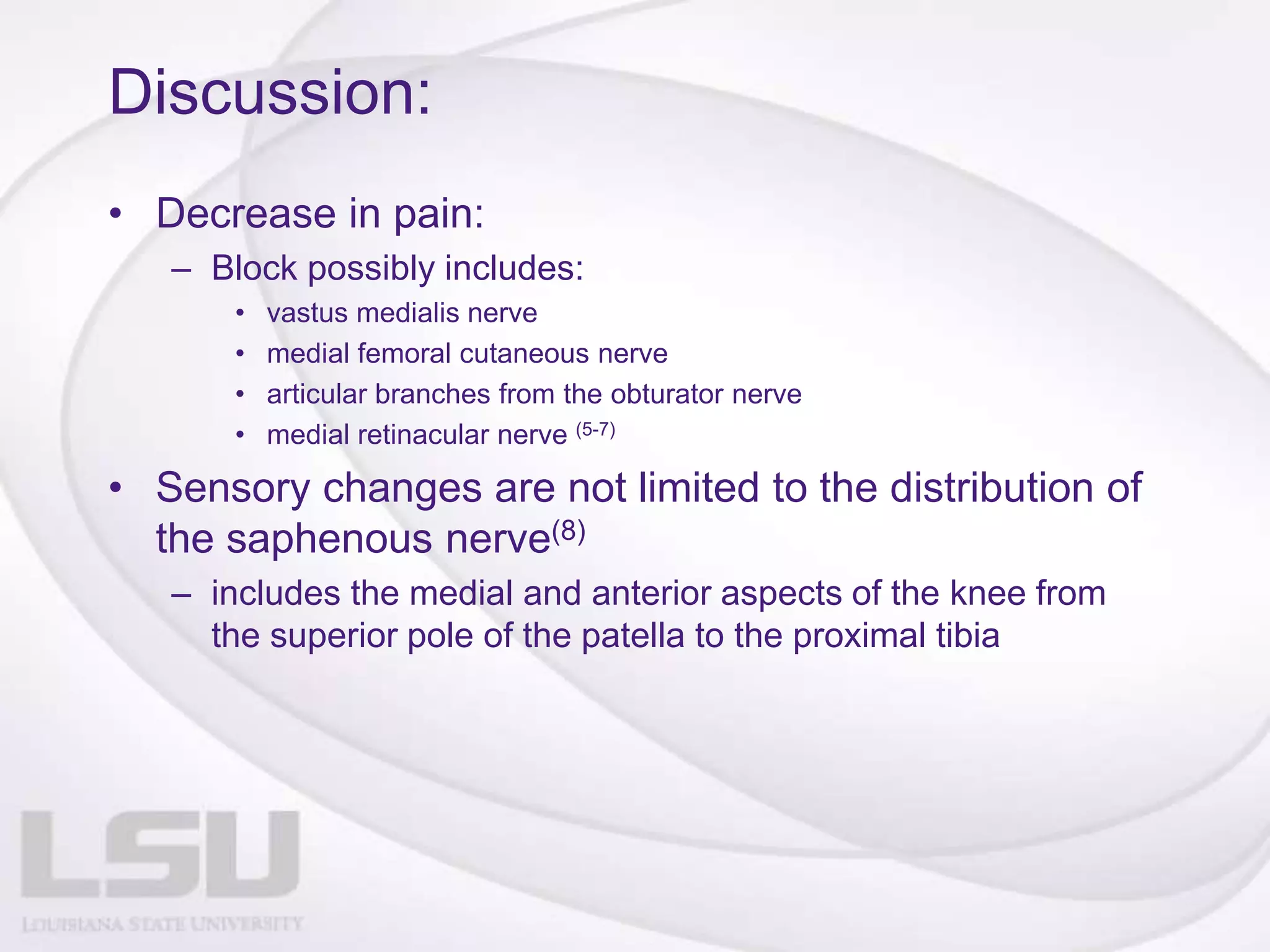 Comparison of Adductor Canal and Femoral Nerve Blocks in Primary TKA 06 ...