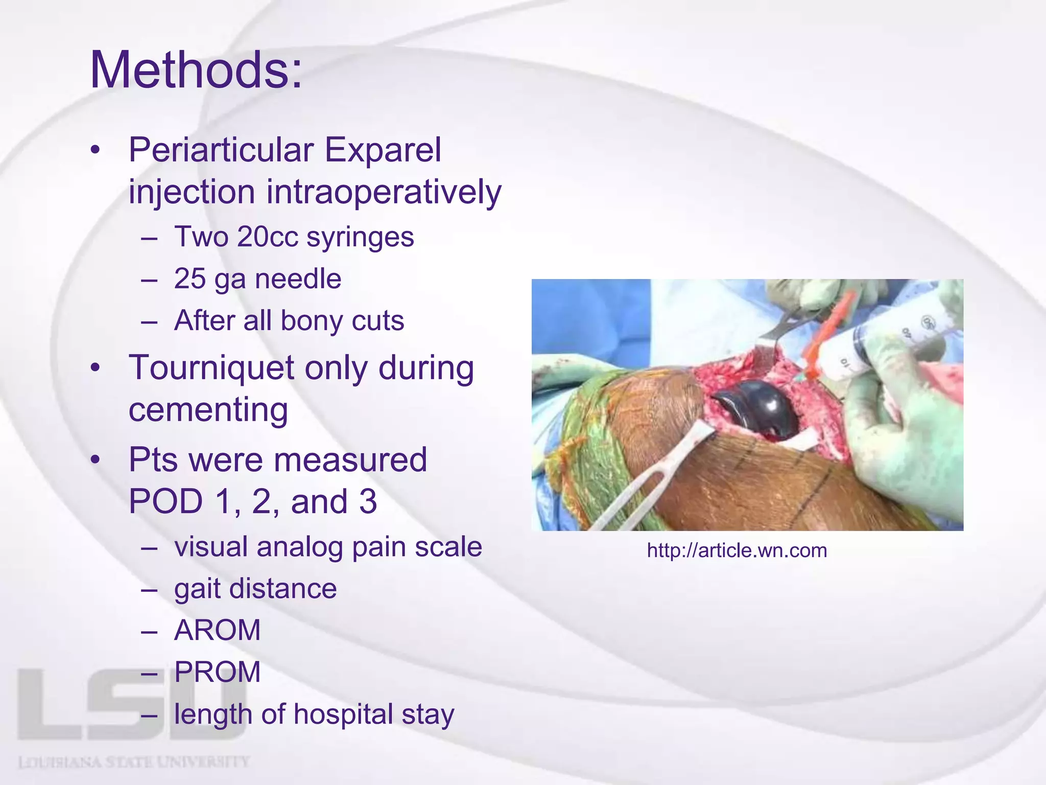 Comparison of Adductor Canal and Femoral Nerve Blocks in Primary TKA 06 ...
