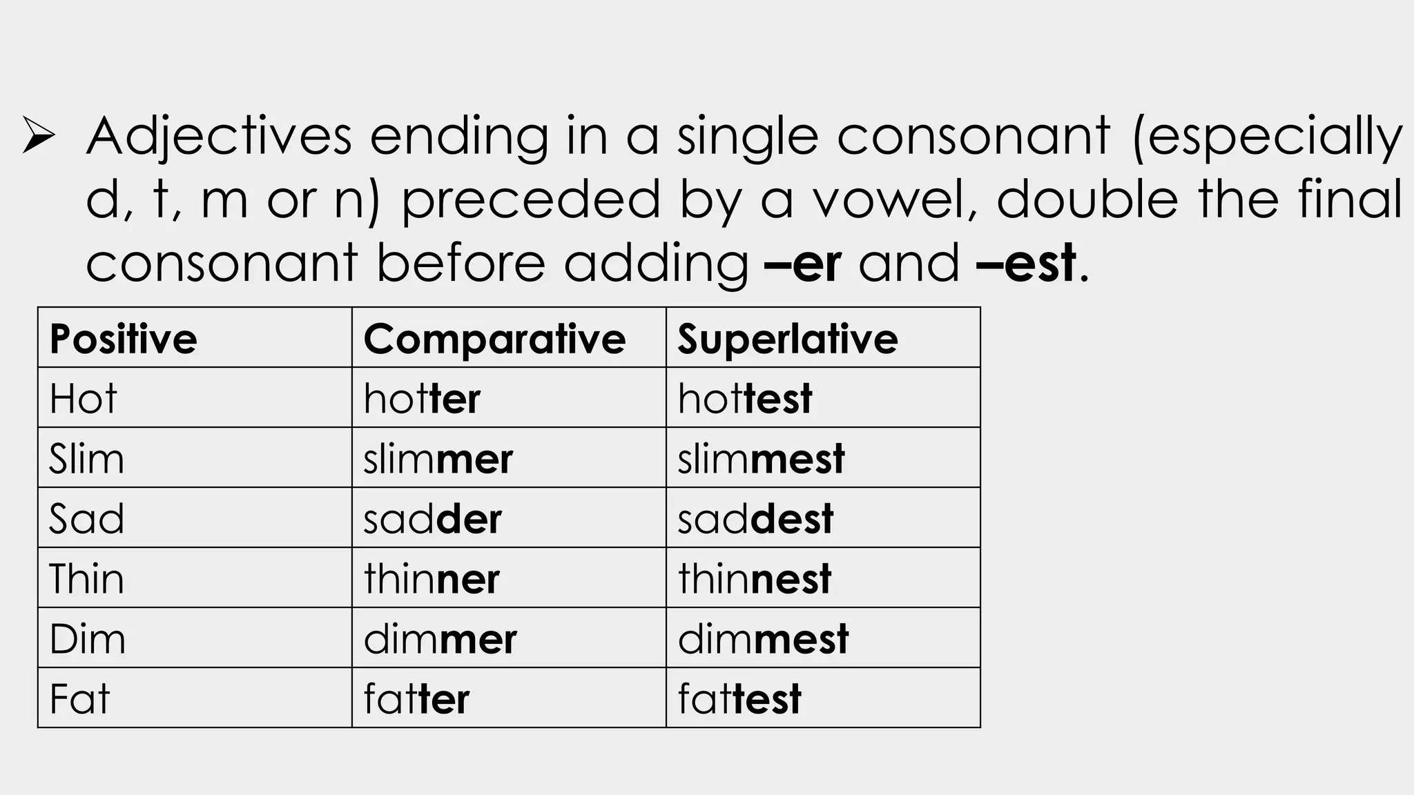 Comparison of adjectives | PDF